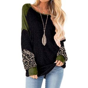 Tops | Leopard Tunic Comfy Round Neck T Shirt Top | Poshmark